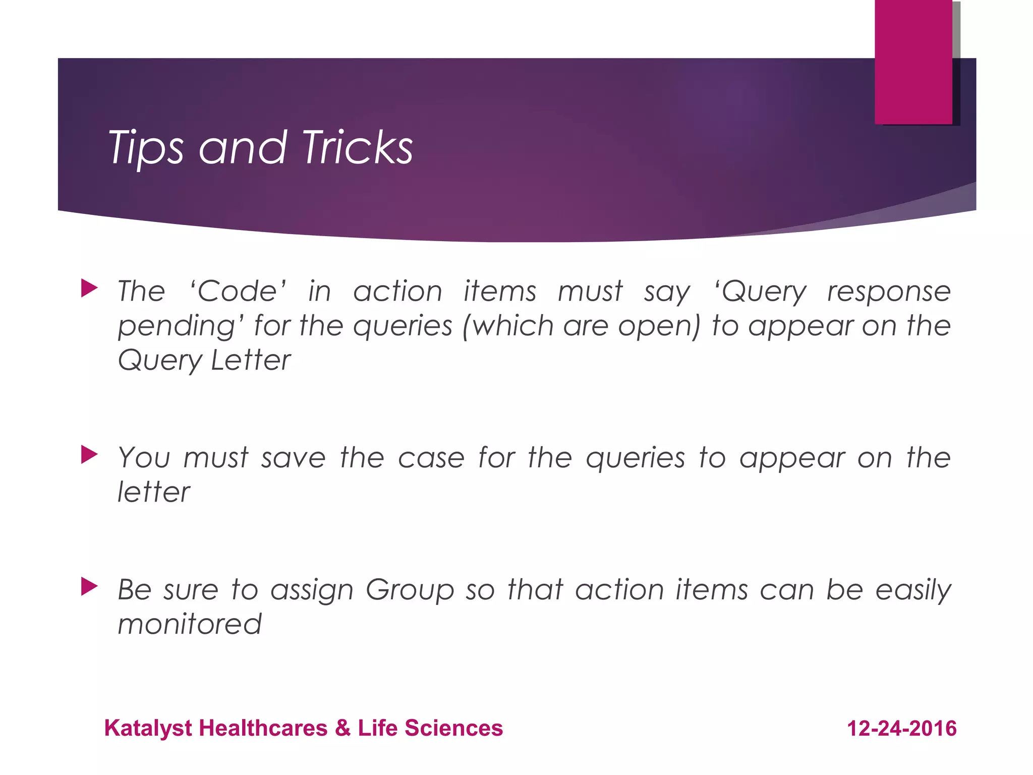 ARGUS Query Process Overview_Katalyst HLS | PPT