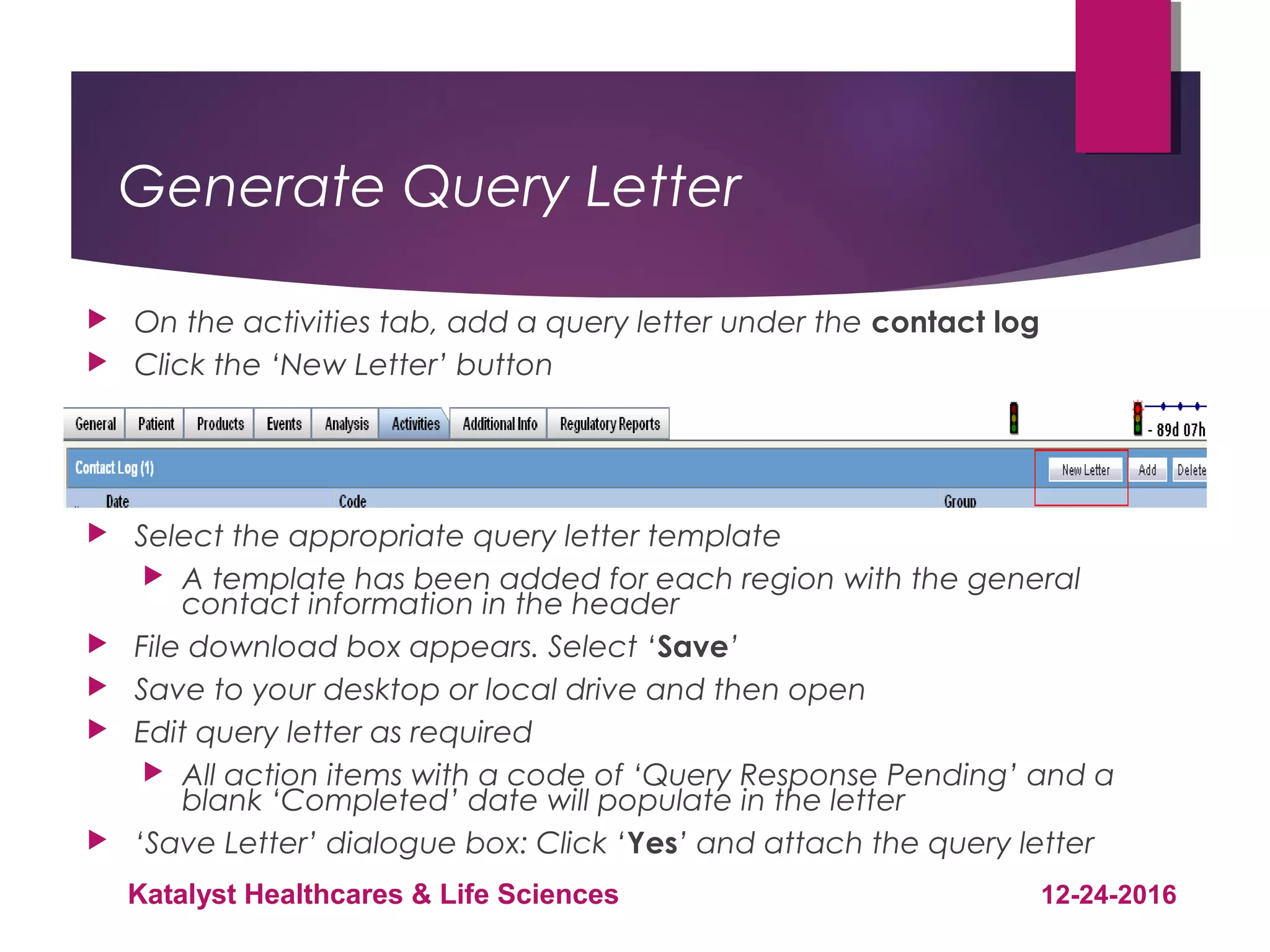 ARGUS Query Process Overview_Katalyst HLS | PPT