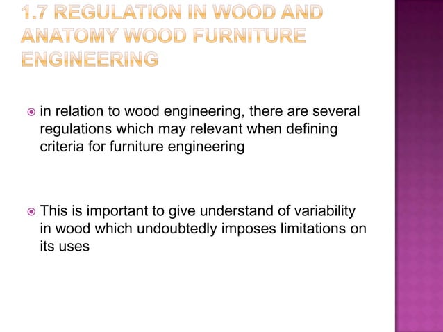 CHAPTER 1 –STRUCTURAL FURNITURE SYSTEM (Fur 401: Furniture Material ...
