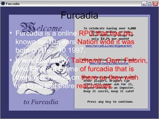 Furcadia A world you can Imagine | PPT | Hobbies & Interests