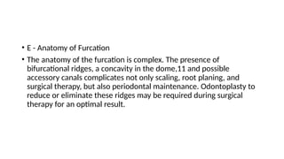 furcation involvement and treatment by carranza | PPTX