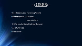 Furfural production by the hydrolysis | PPTX