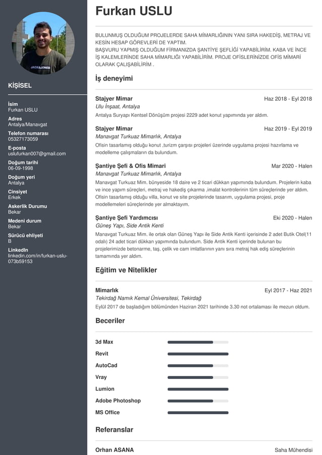 Furkan uslu c.v. | PDF