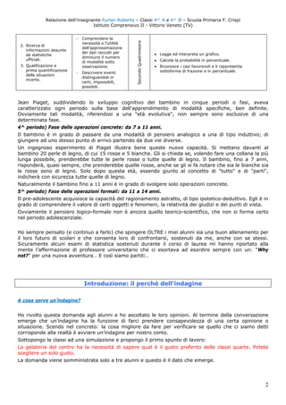 R. Furlan: Come coinvolgere i bambini in un’indagine statistica | PDF