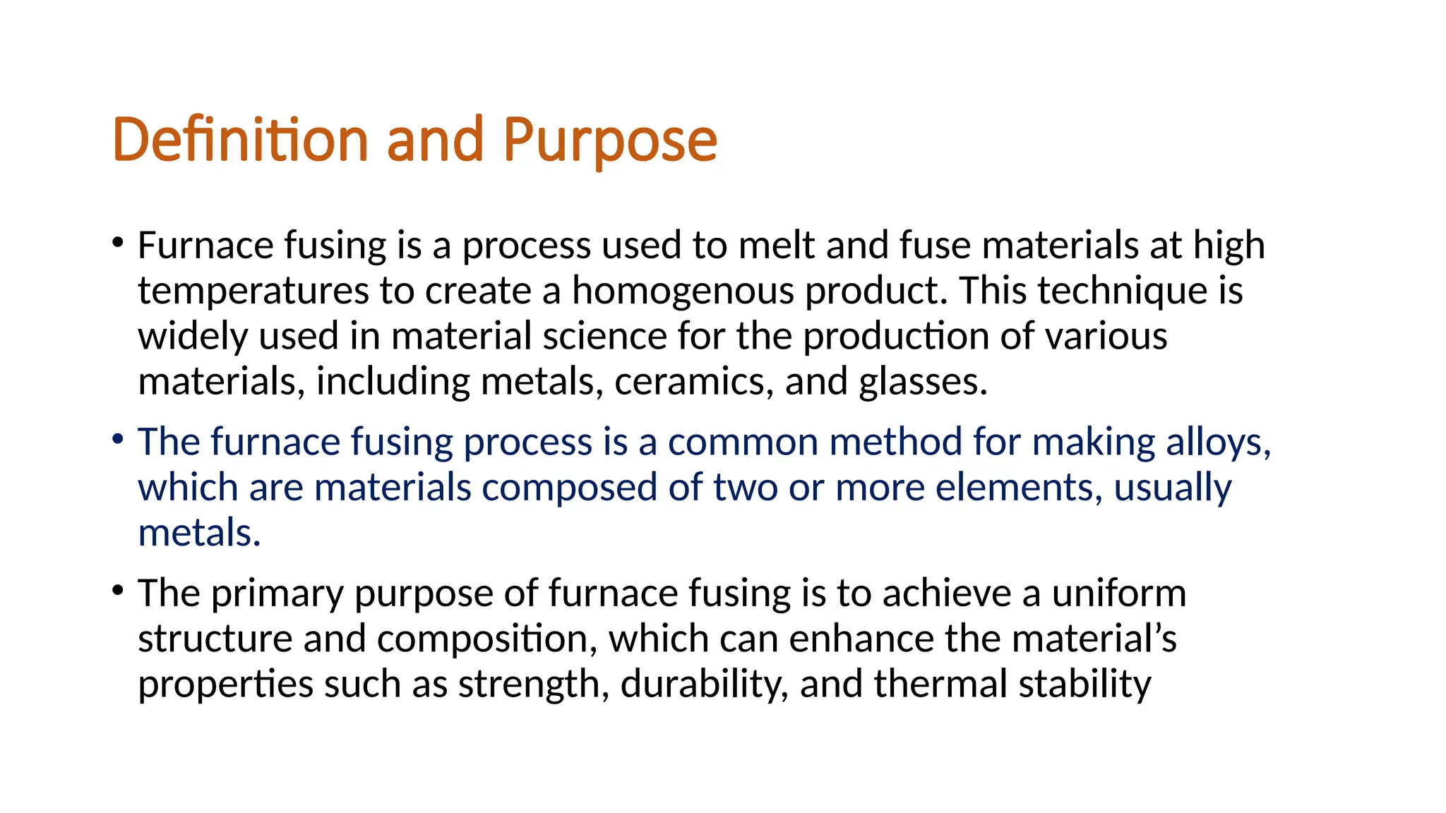 Furnace Fusing for furnaces and suraface chemistry | PPT