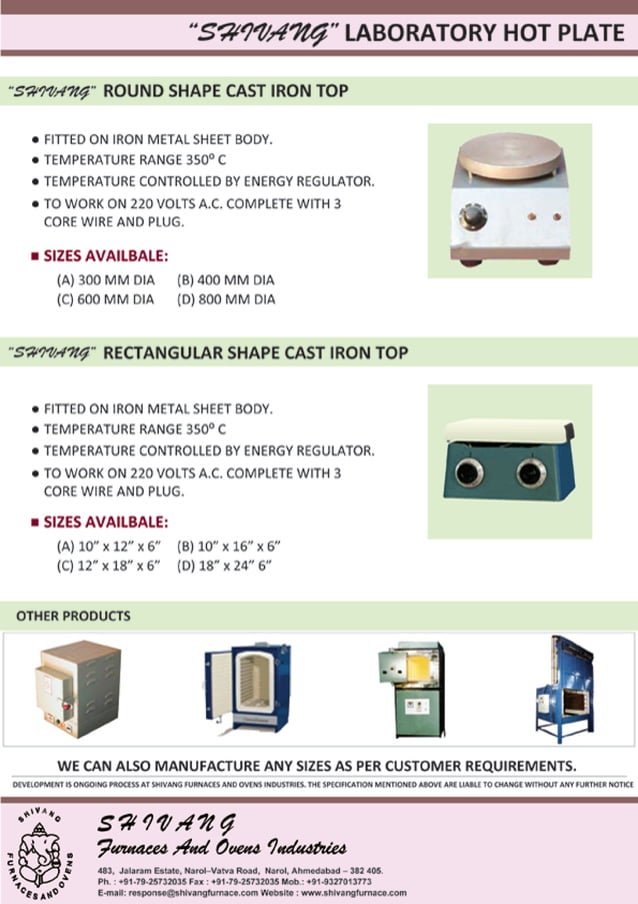 Shivang Furnaces And Ovens Industries, Ahmedabad, Industrial Furnace | PDF