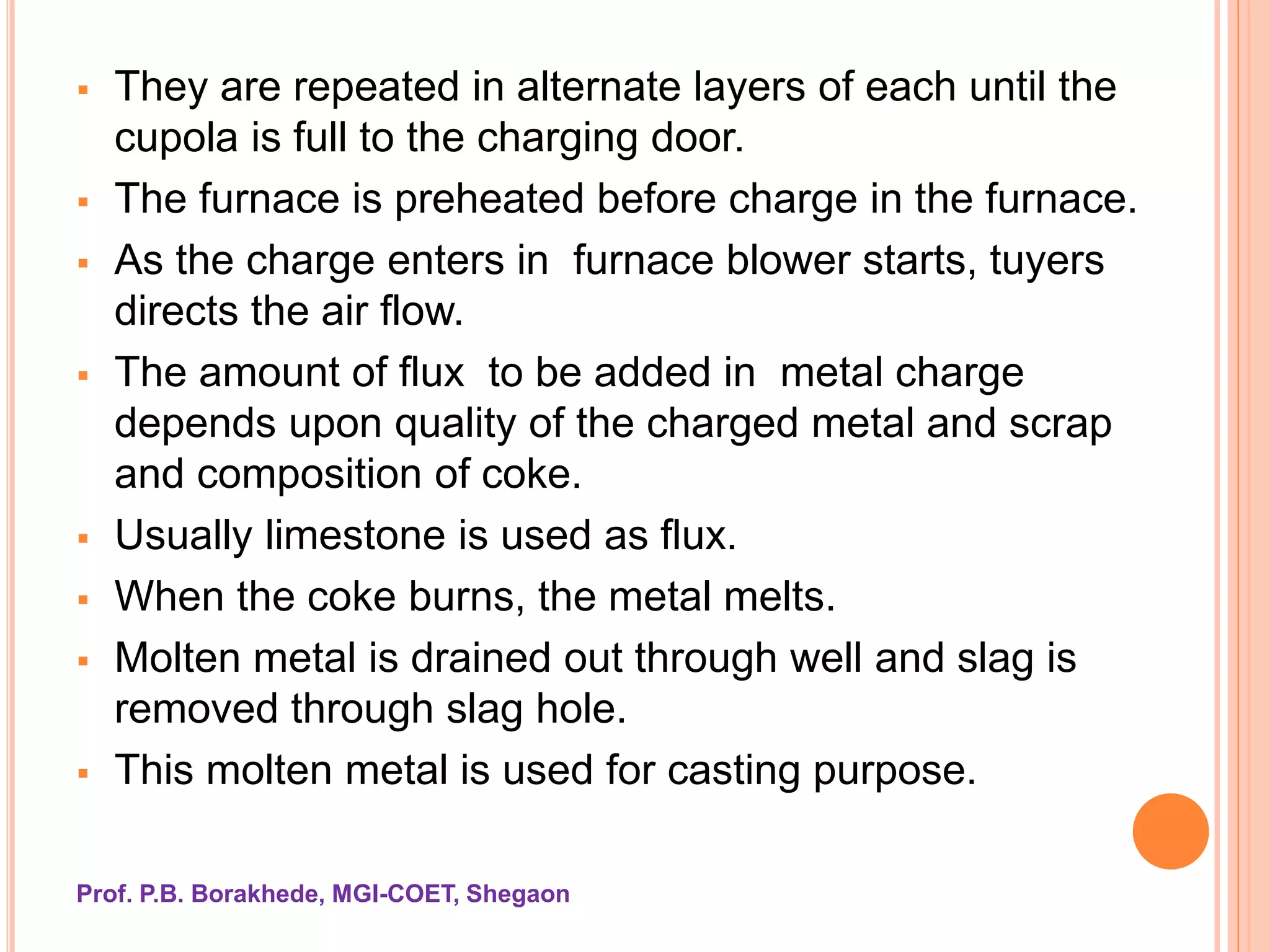 Types of Casting Furnaces, Inspection and cleaning of casting | PPTX
