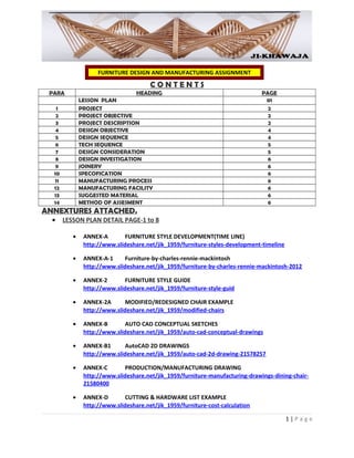 Furniture design and manufacturing 1 | DOC