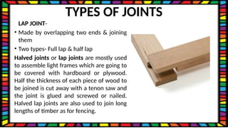 History and Types of Furniture with furniture joints .pptx