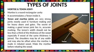 History and Types of Furniture with furniture joints .pptx