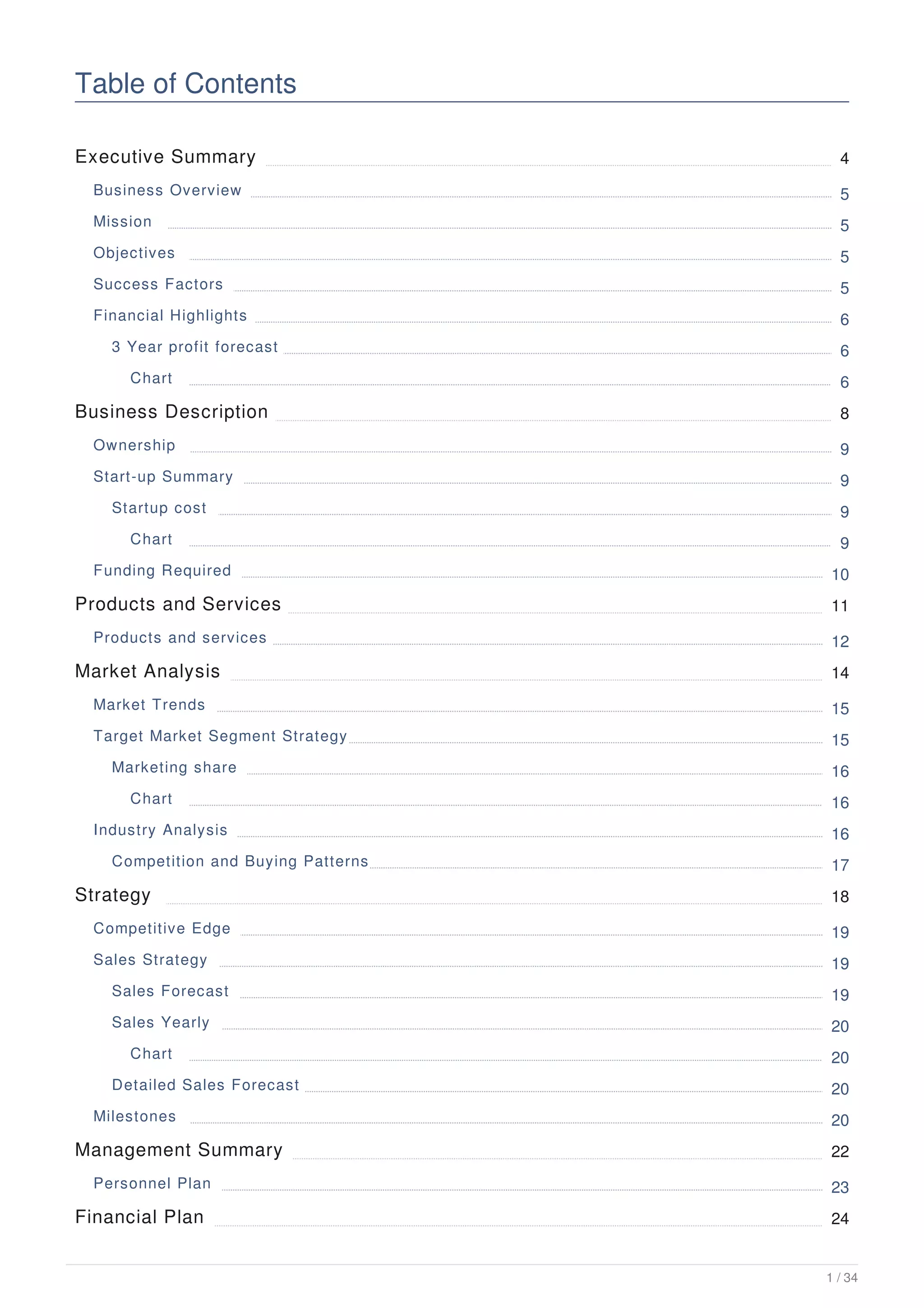 Furniture Manufacturing Business Plan Example | PDF