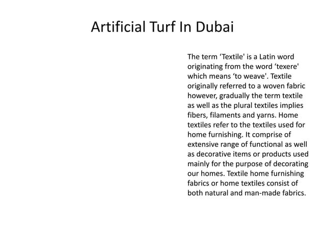 HOME TEXTILE | PPTX