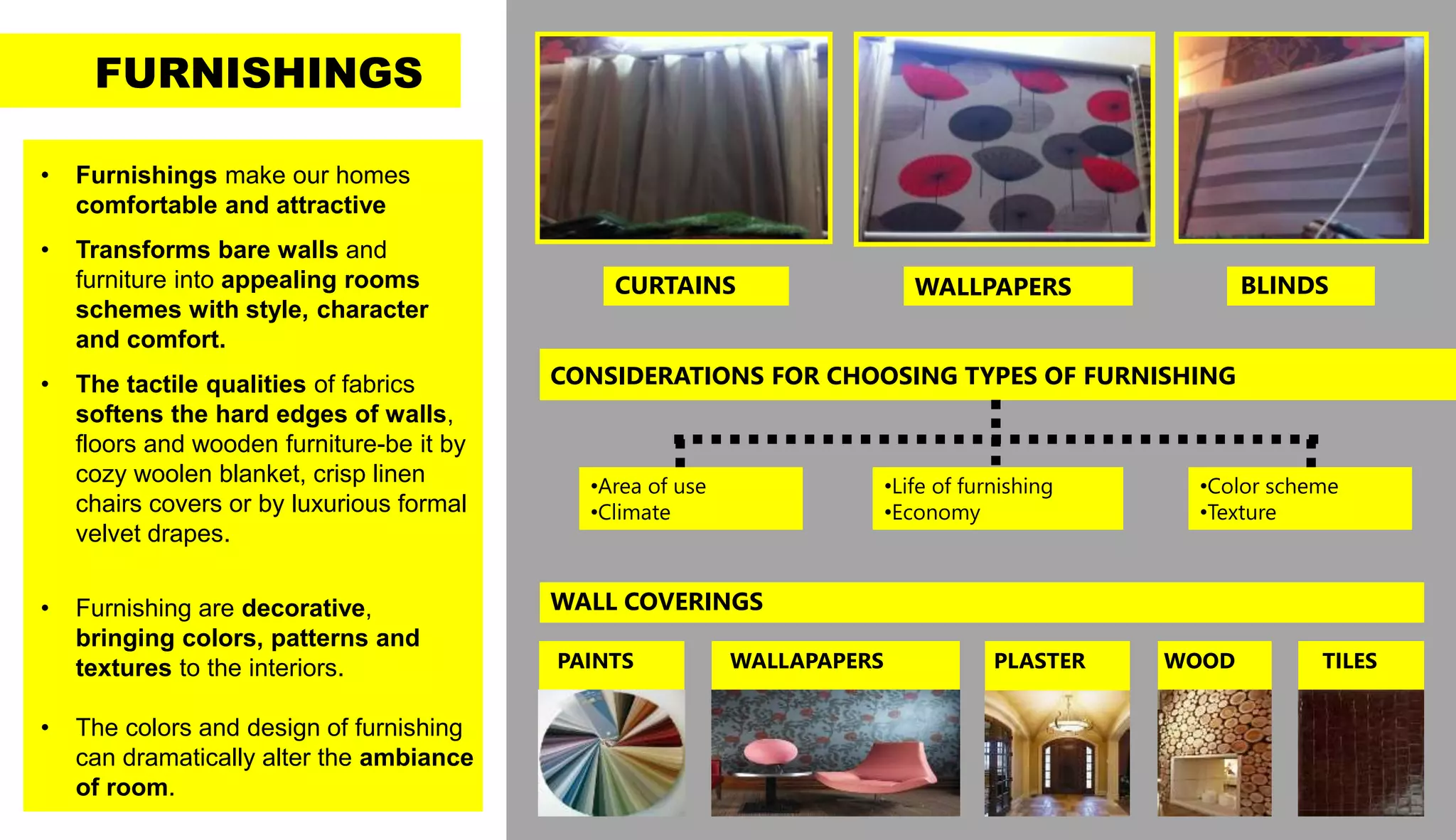 Furniture and furnishings | PPTX