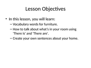 Furniture_and_Rooms_Lesson_Plan.pptx ….. | PPTX