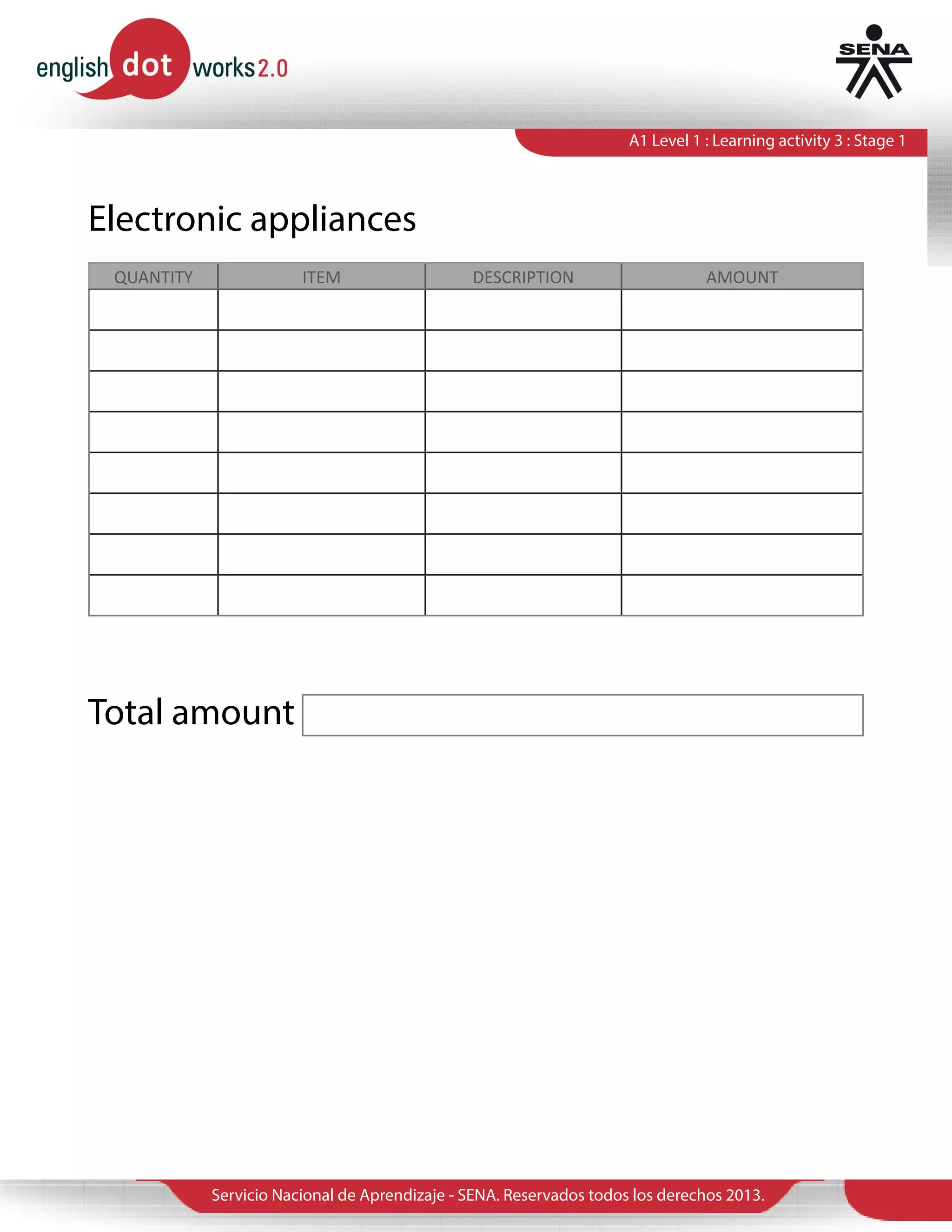 Furniture budget form ga3_a1_l1_2 | PDF