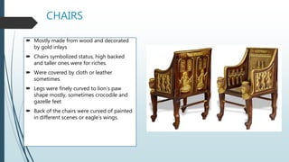 Furniture characteristics of historical periods | PPTX