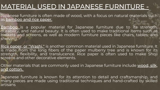furniture design japnese furniture history details | PDF