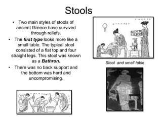 Furniture during Greek period | PPTX