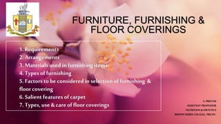 Furniture, Furnishing and Floor covering | PPT
