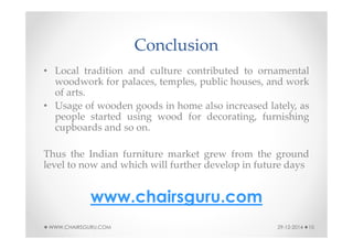 Overview of Furniture Industry in India | PDF
