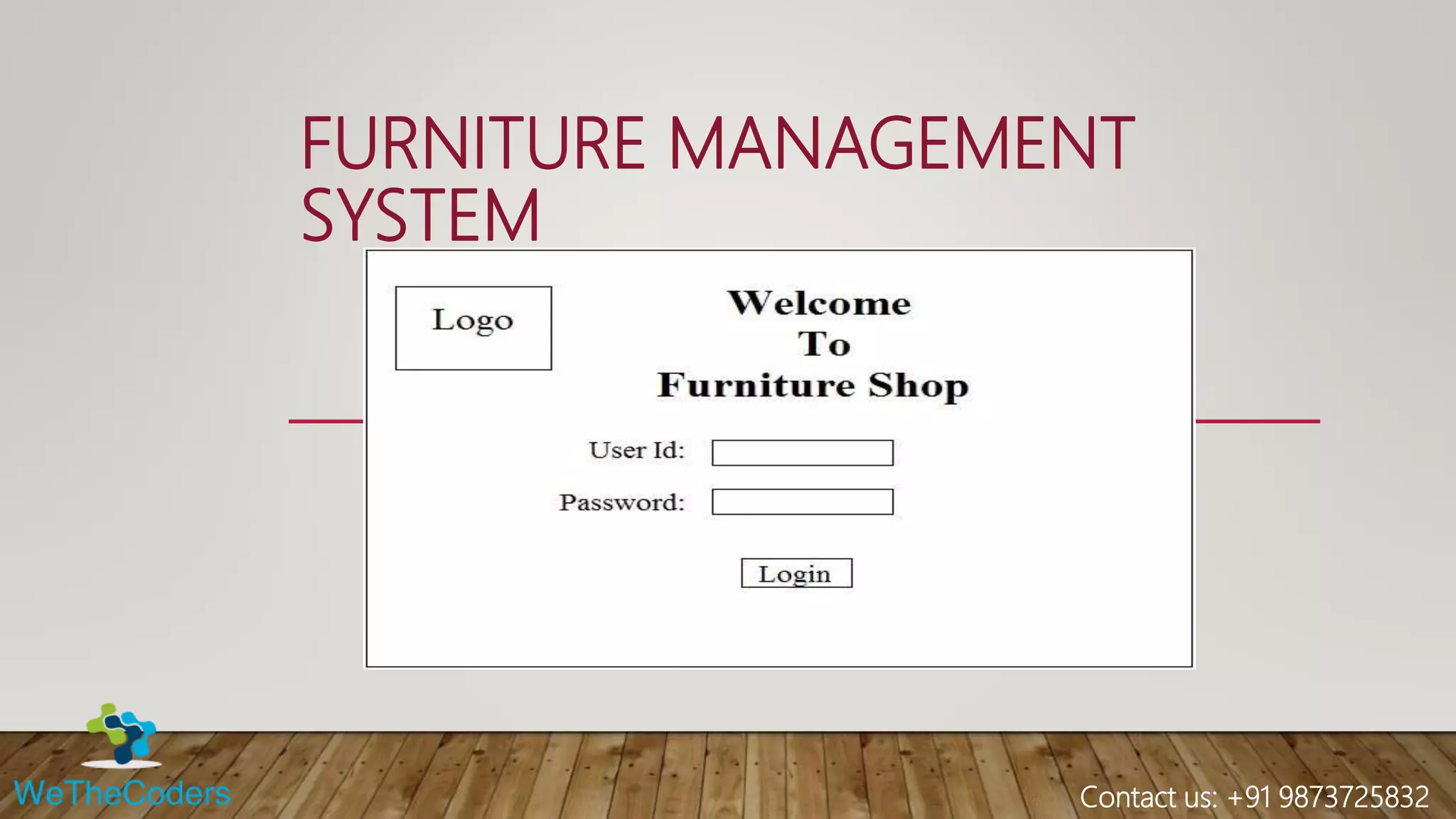 Furniture Management System | PPTX