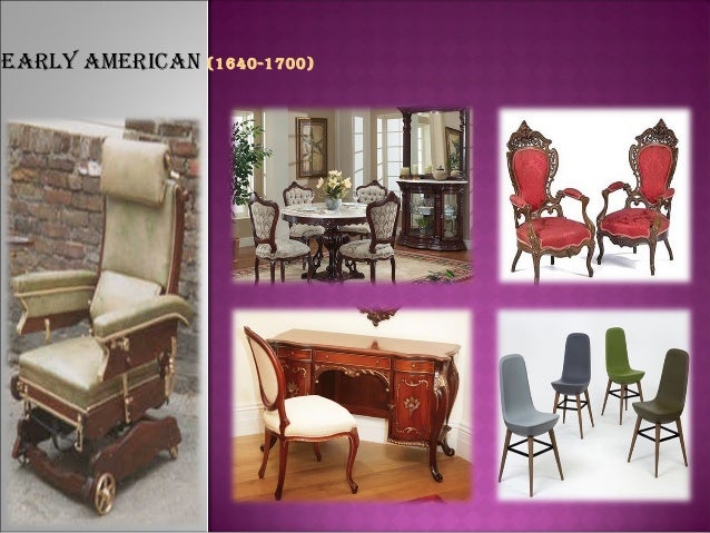 Furniture styles development timeline