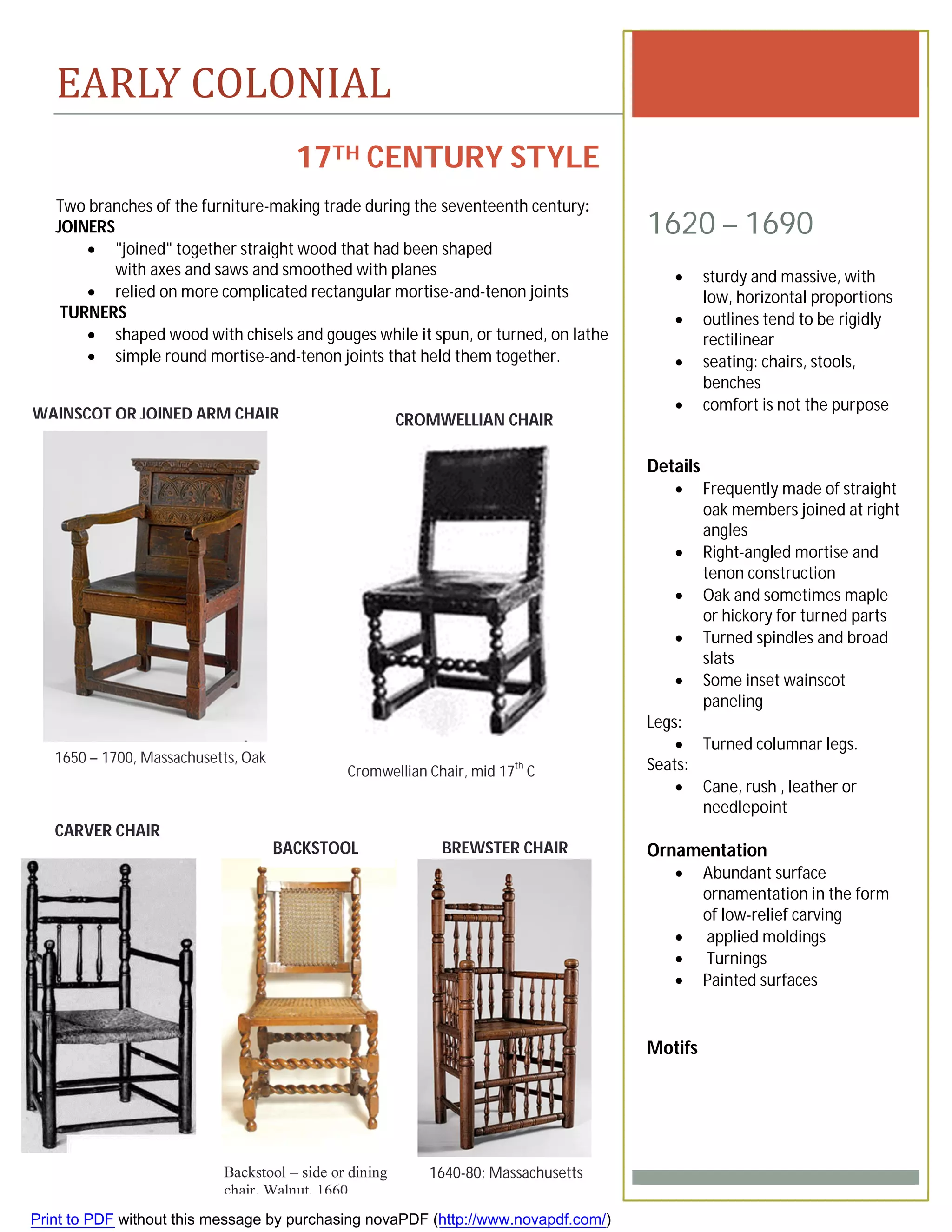 Furniture timeline assignment | PDF