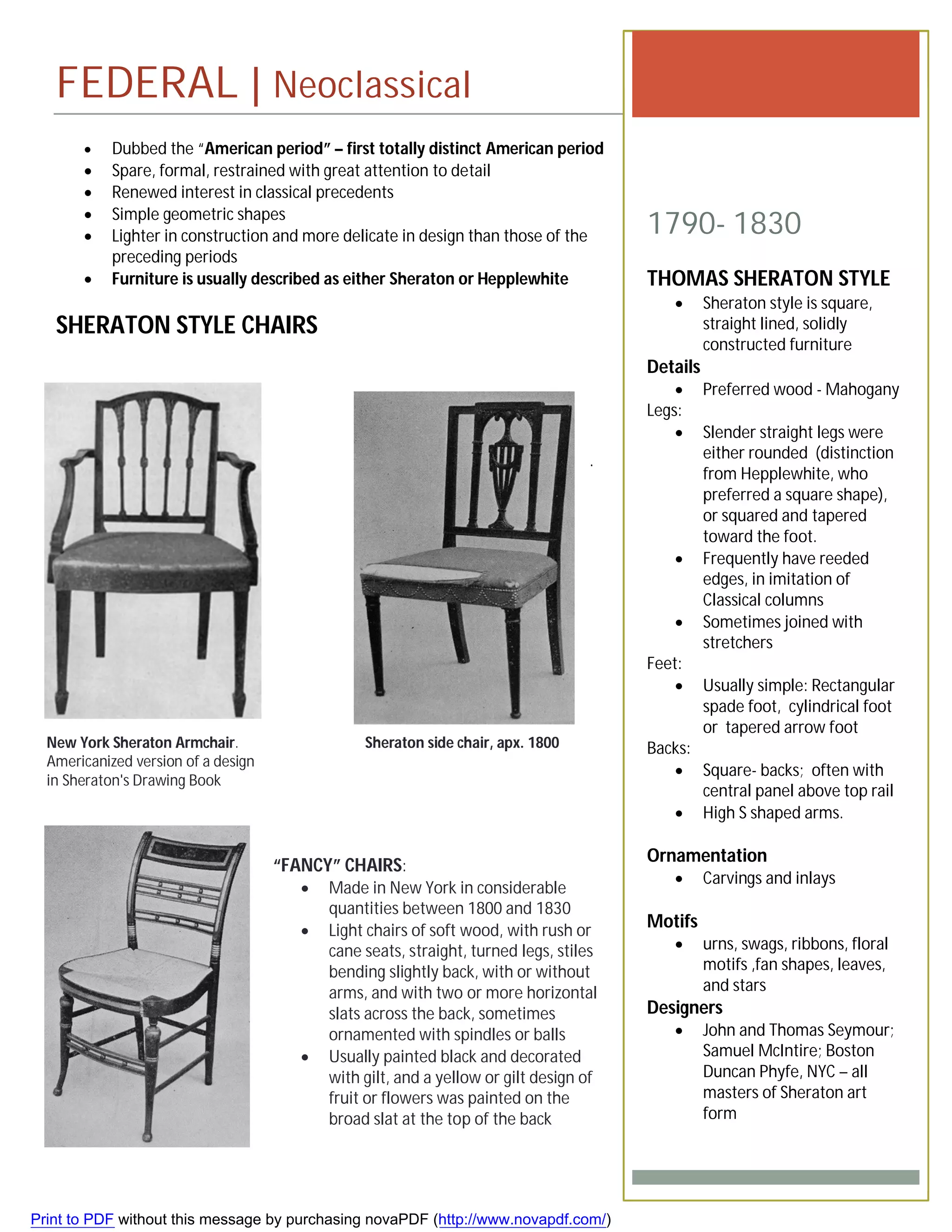 Furniture timeline assignment | PDF