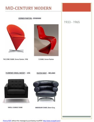 Furniture timeline assignment | PDF