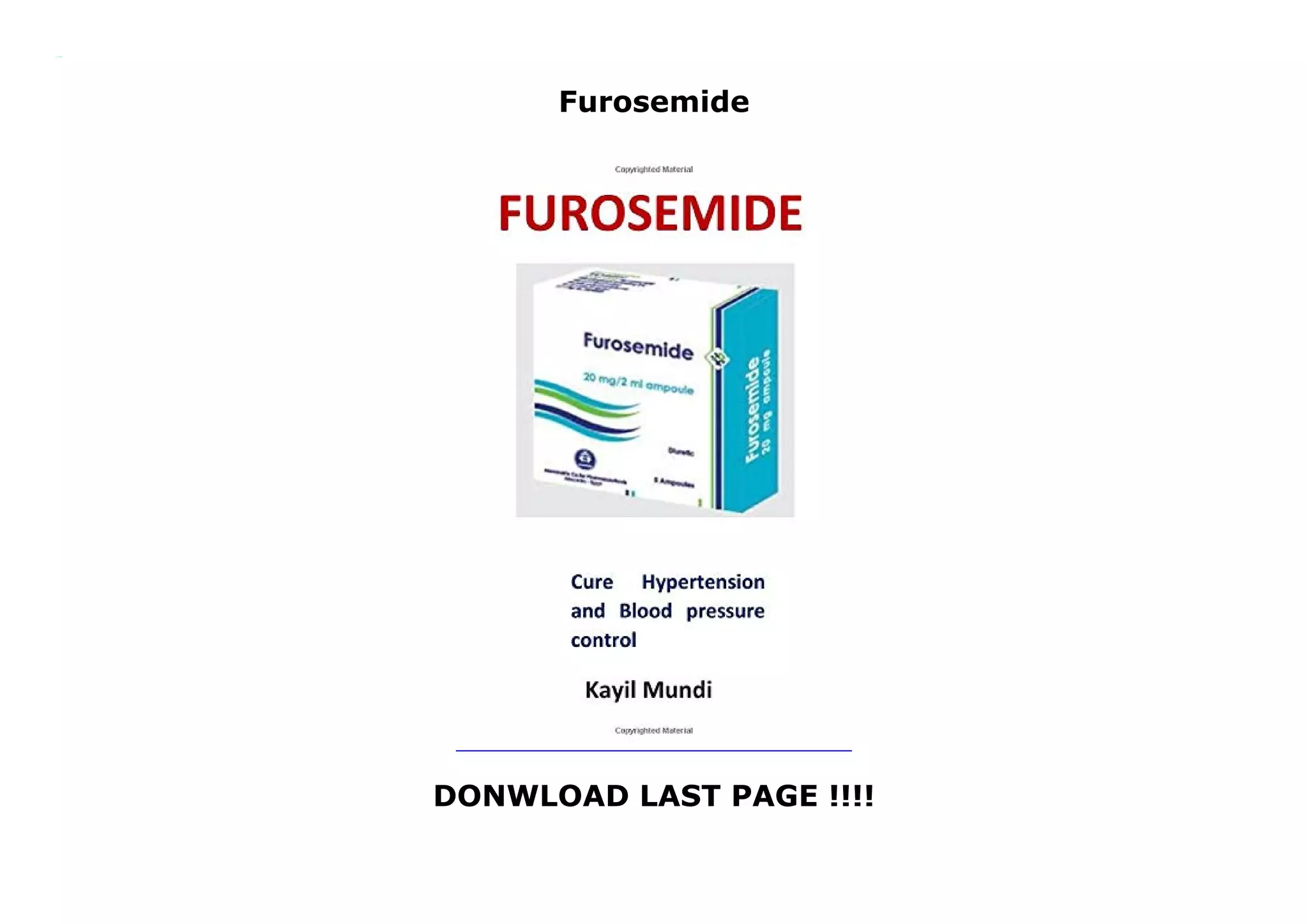 Furosemide | PDF