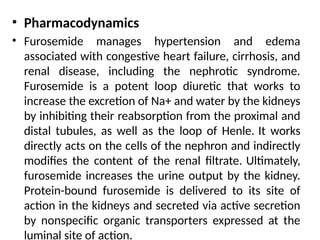 Furosemide drug information presentation | PPTX