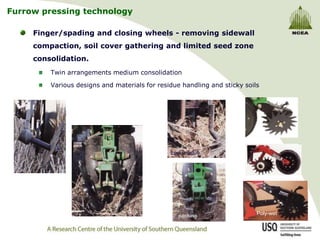 Furrow closing and press wheels in conservation agriculture | PPTX