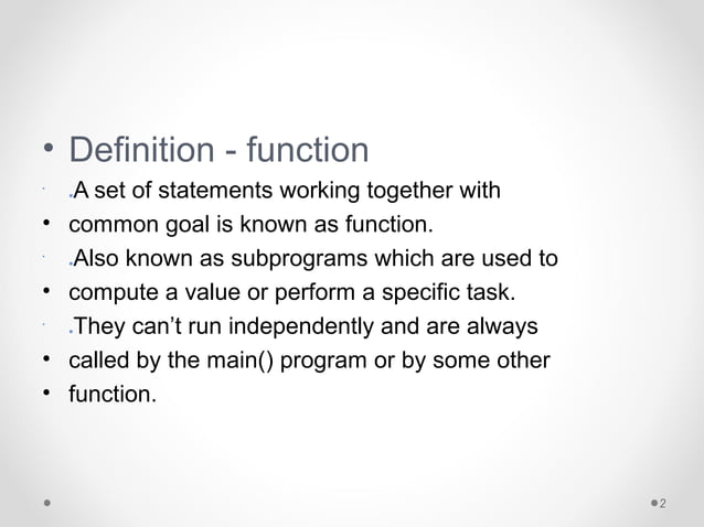 user defined function | PPT