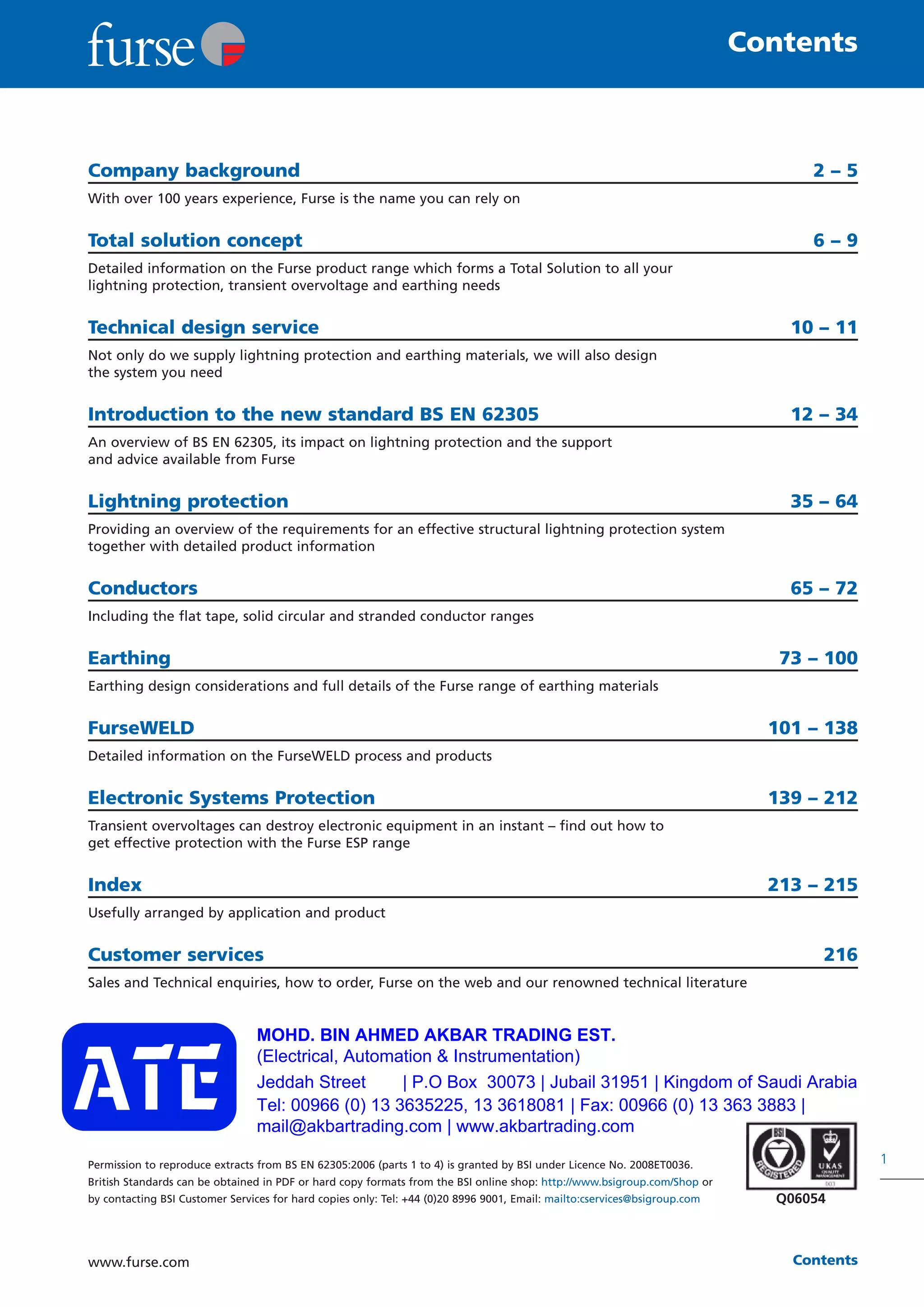 Furse earthing-and-lightning-protection-product-catalogue SAUDI ARABIA ...