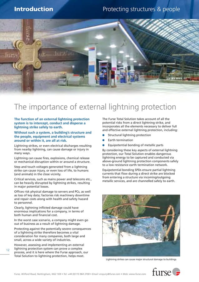 Furse earthing lightning protection introduction | PDF