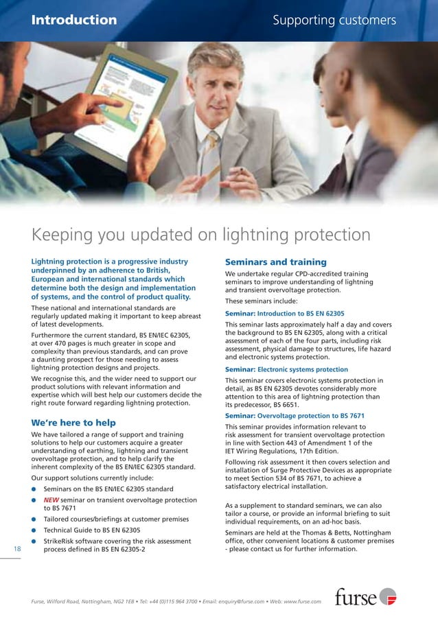 Furse earthing lightning protection introduction | PDF