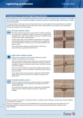Furse earthing lightning protection introduction | PDF