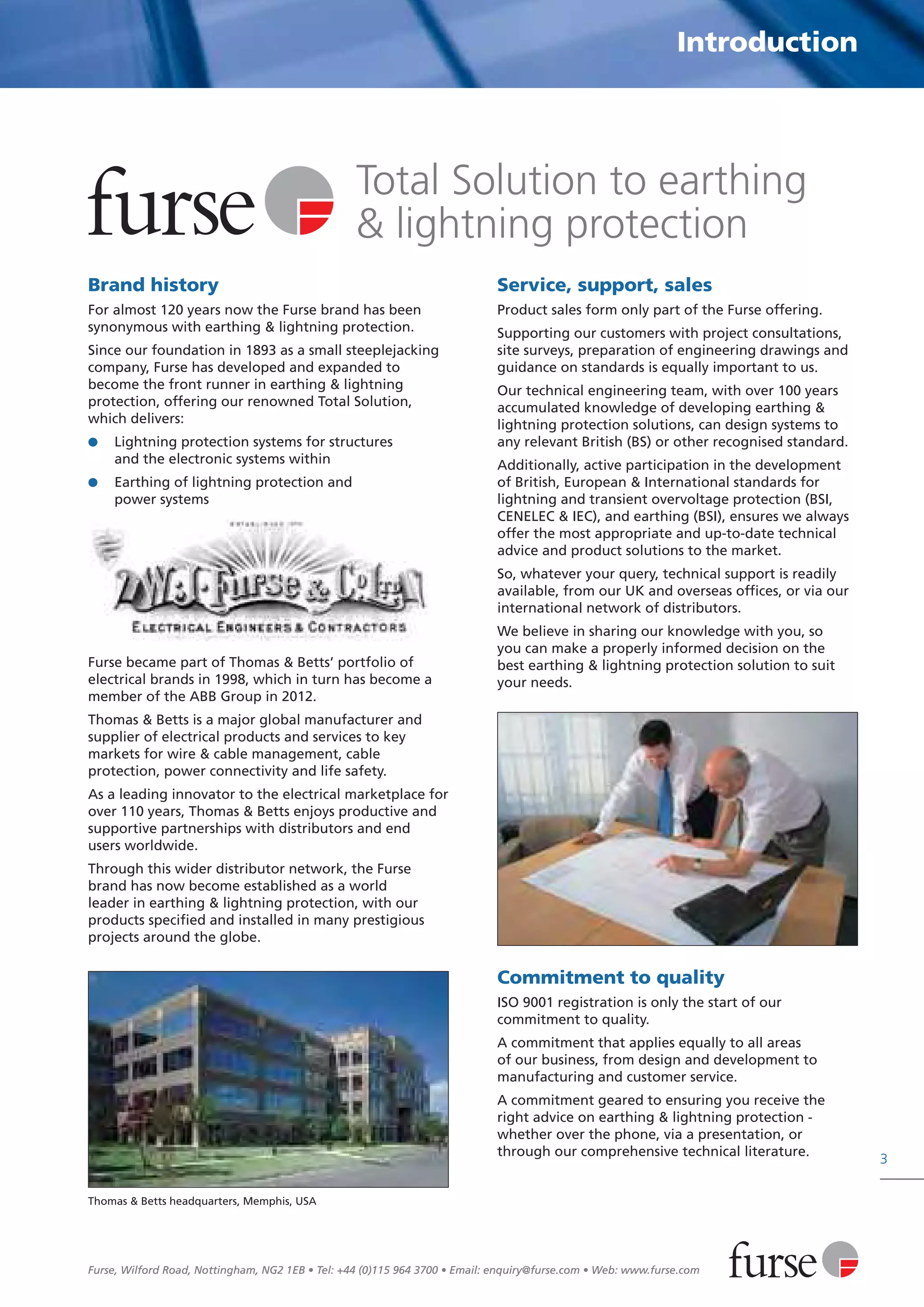 Furse Earthing Lightning Protection Introduction | PDF