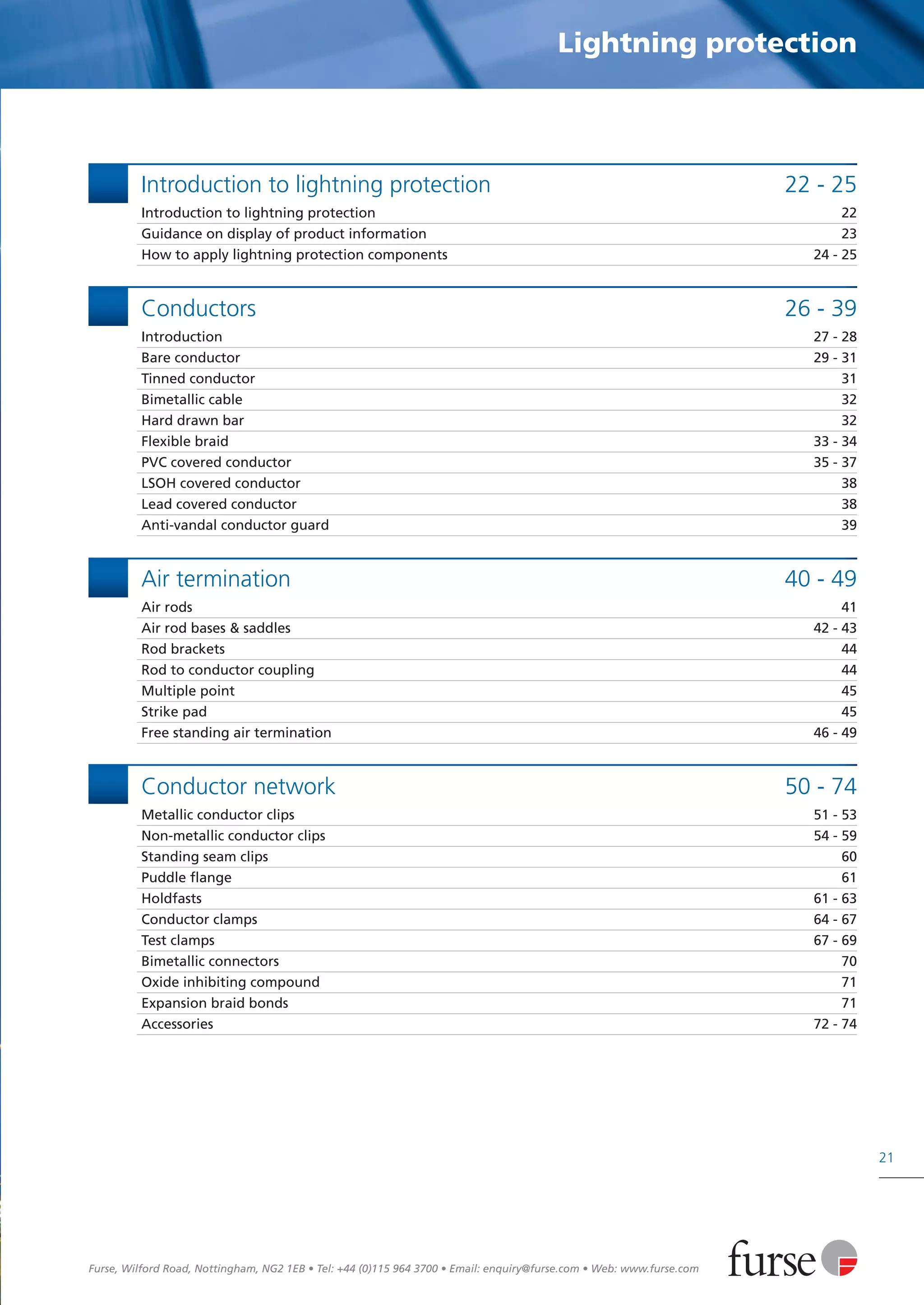 Furse total solution product catalogue | PDF