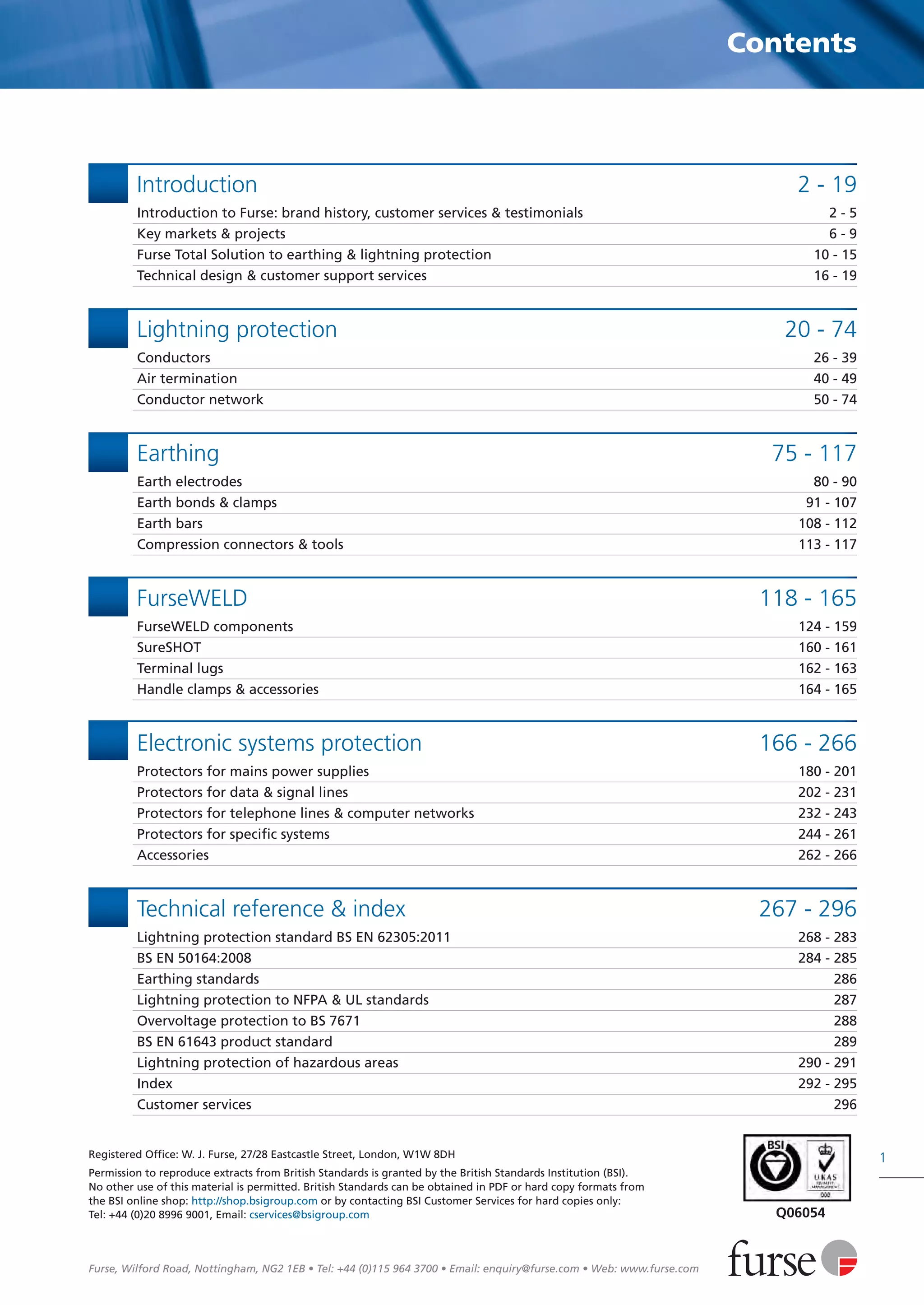 Furse total solution product catalogue | PDF