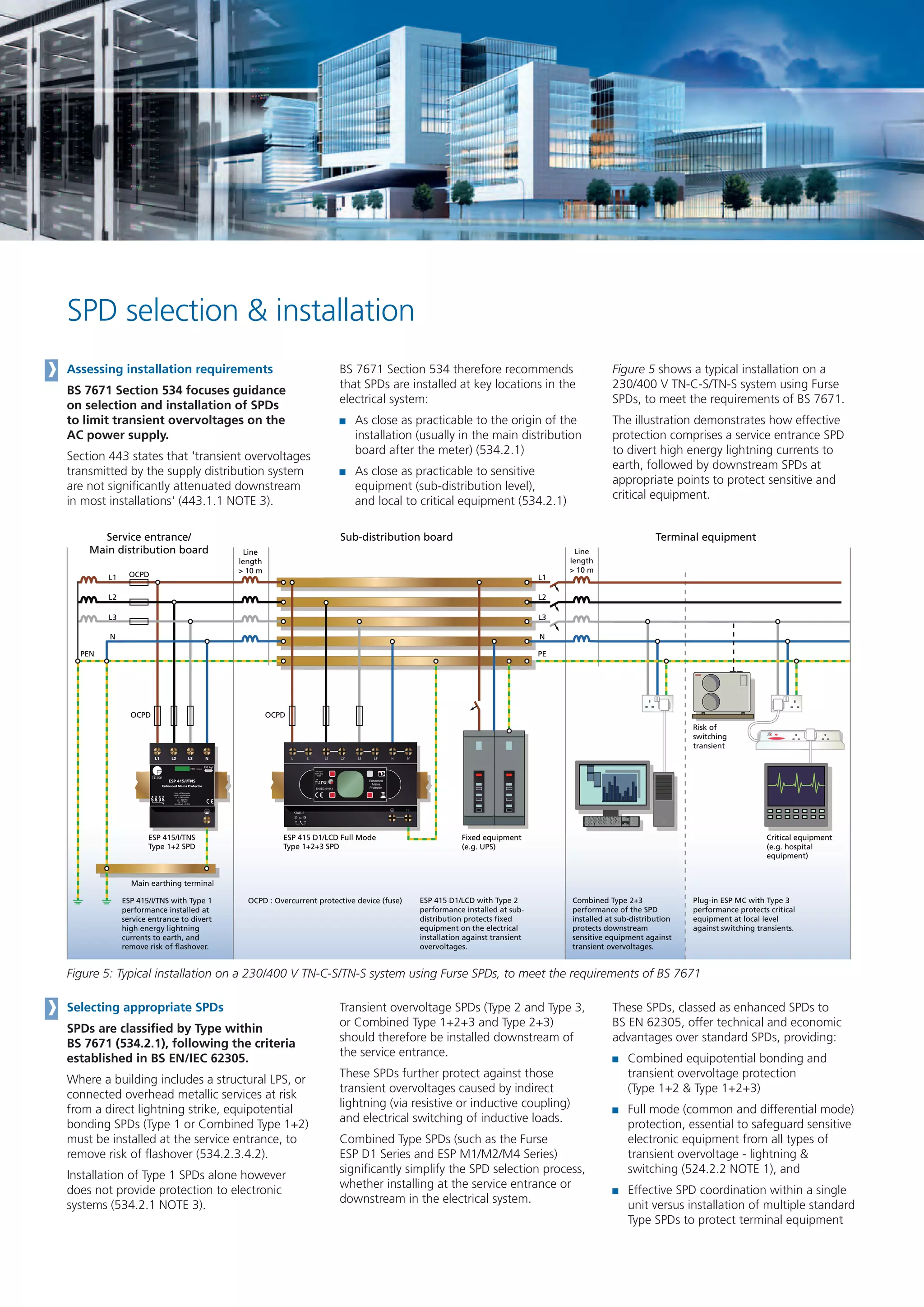 Furse transient overvoltage protection to BS 7671 | PDF