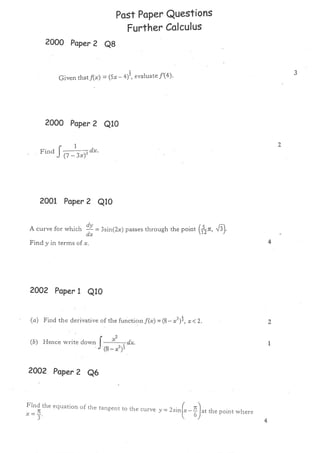 Further calculus | PDF