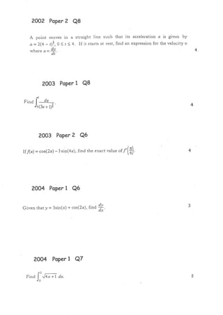 Further calculus | PDF