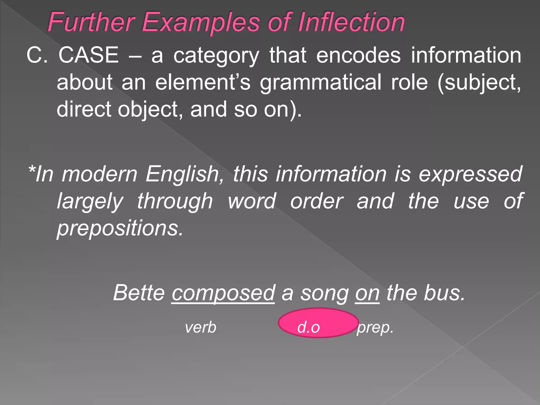 Further examples of Inflection | PPTX