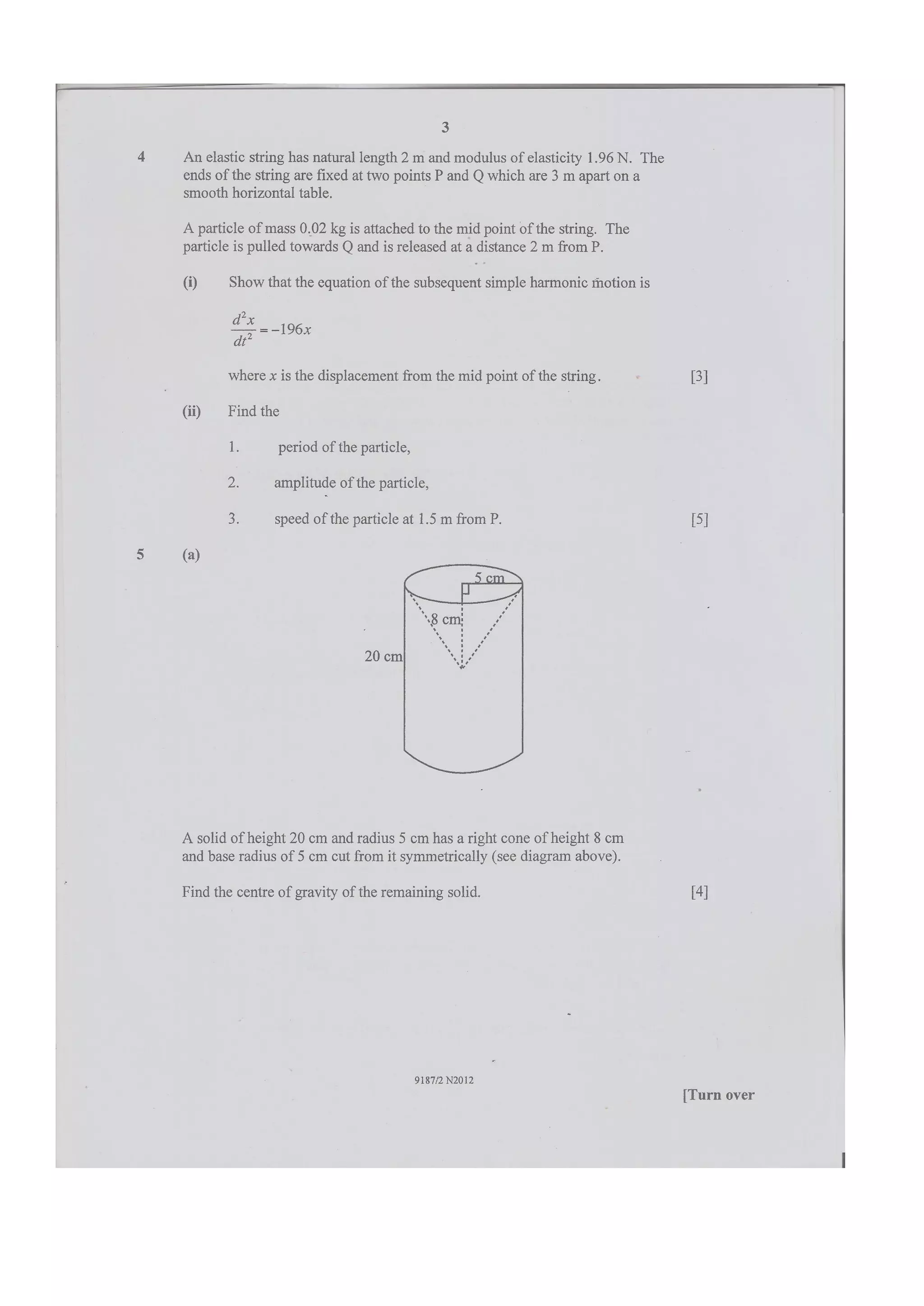 Further maths mathematics paper 2 november 2012 zimsec zimbabwe | PDF