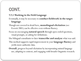 Further Morphology and Syntax (Linguistics Fieldwork).pptx