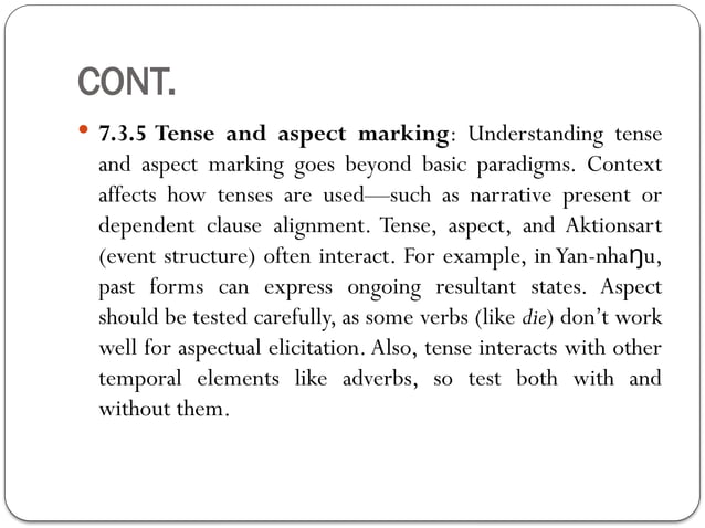 Further Morphology and Syntax (Linguistics Fieldwork).pptx