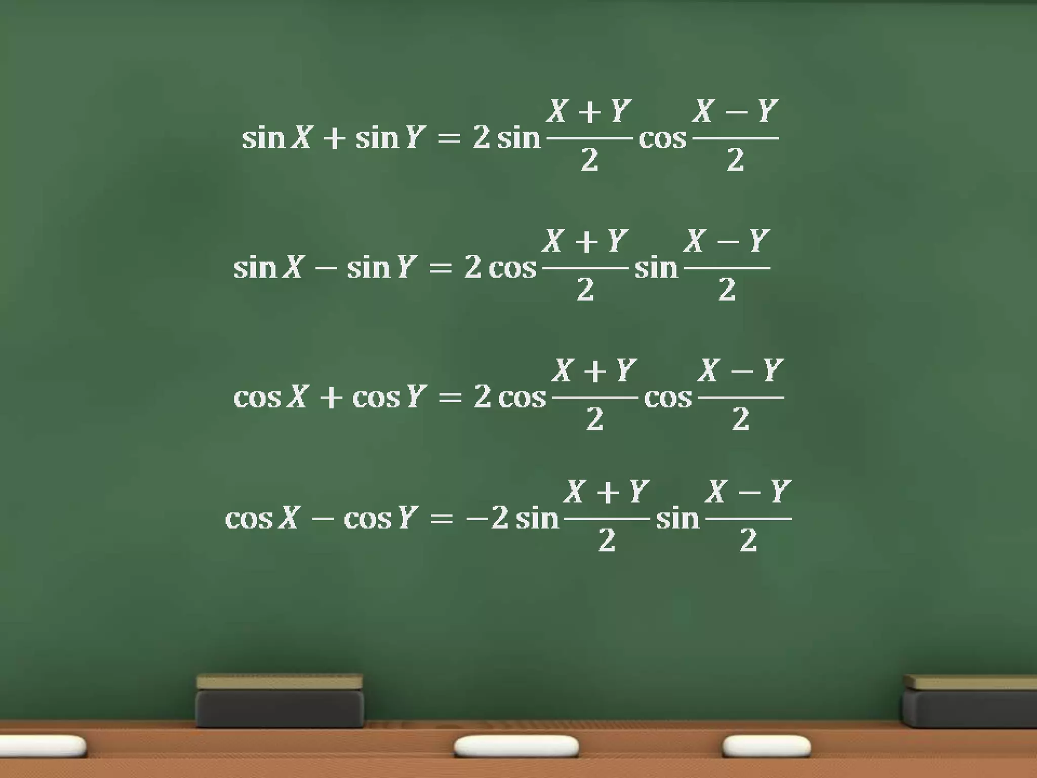 Further trigonometry identities | PPTX | Physics | Science