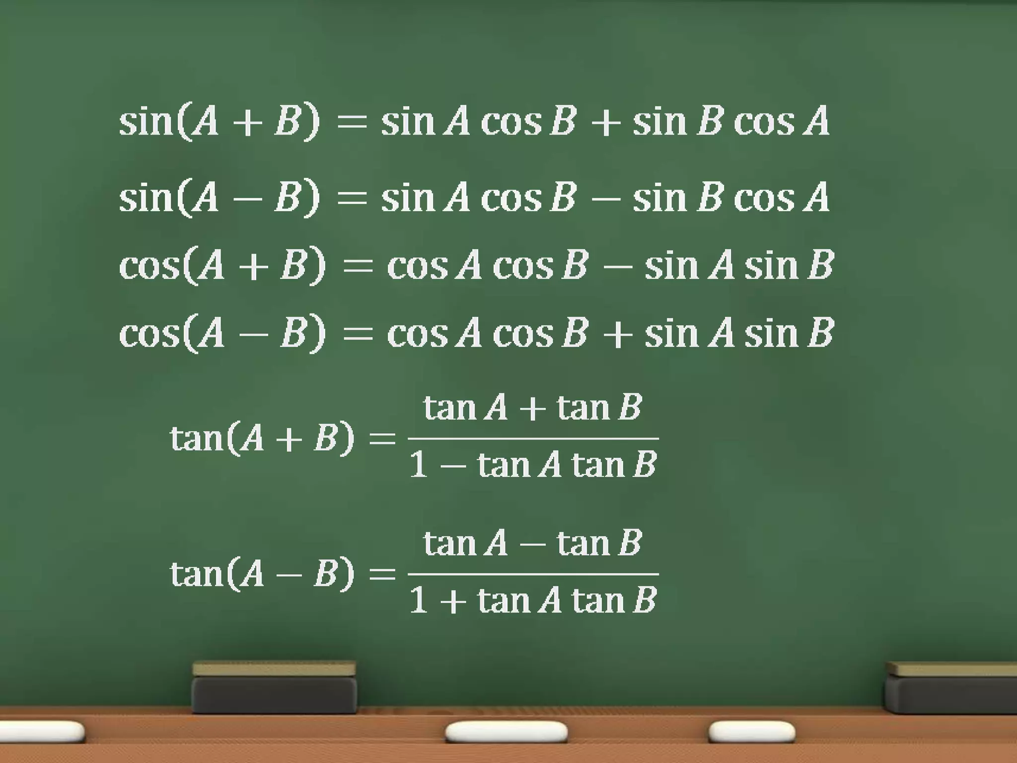 Further trigonometry identities | PPTX | Physics | Science