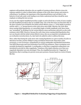 Further Updated Limitations of Simplified Methods for Evaluating the Potential for Liquefaction ...
